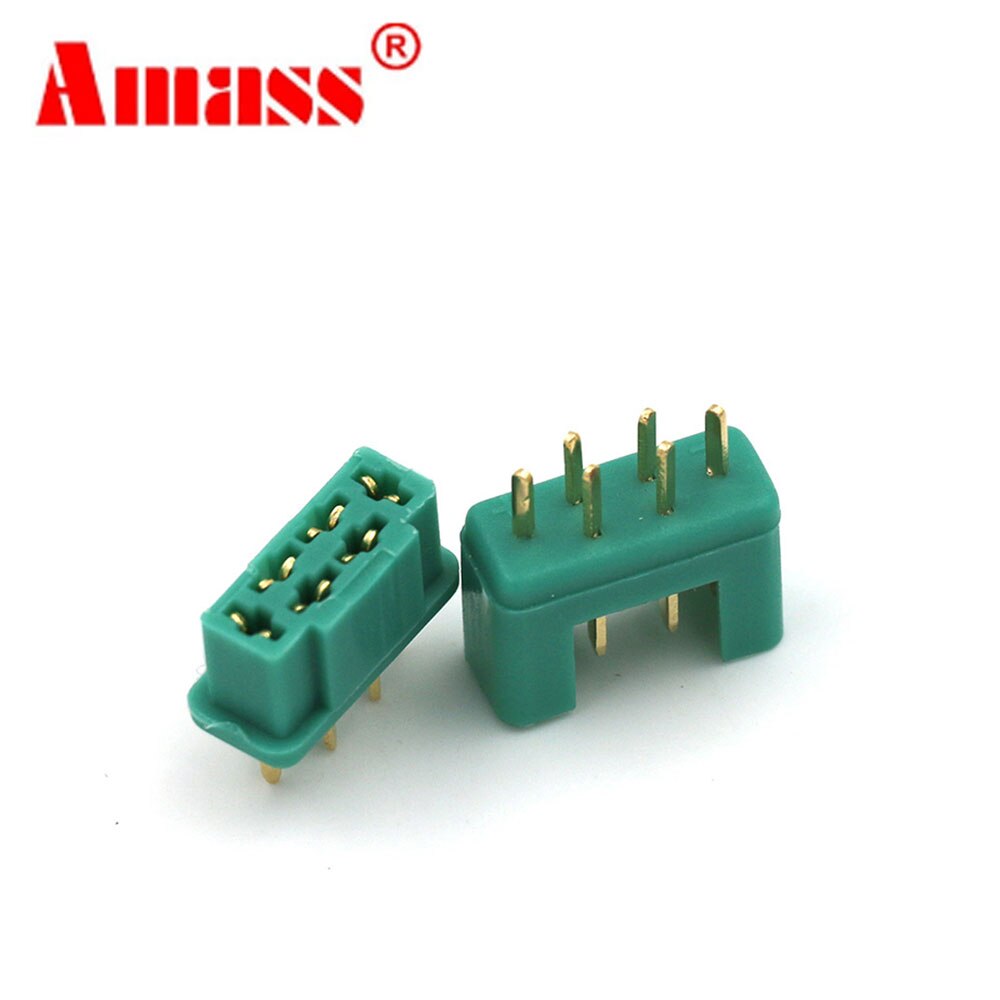 10Pairs Amass MPX Male Female 6-pin Plug Connector Gold Plating For R ...